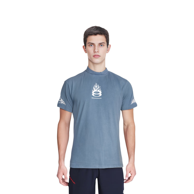 BALENCIAGA balenciaga burning unity t-shirt oversized 'light blue'
